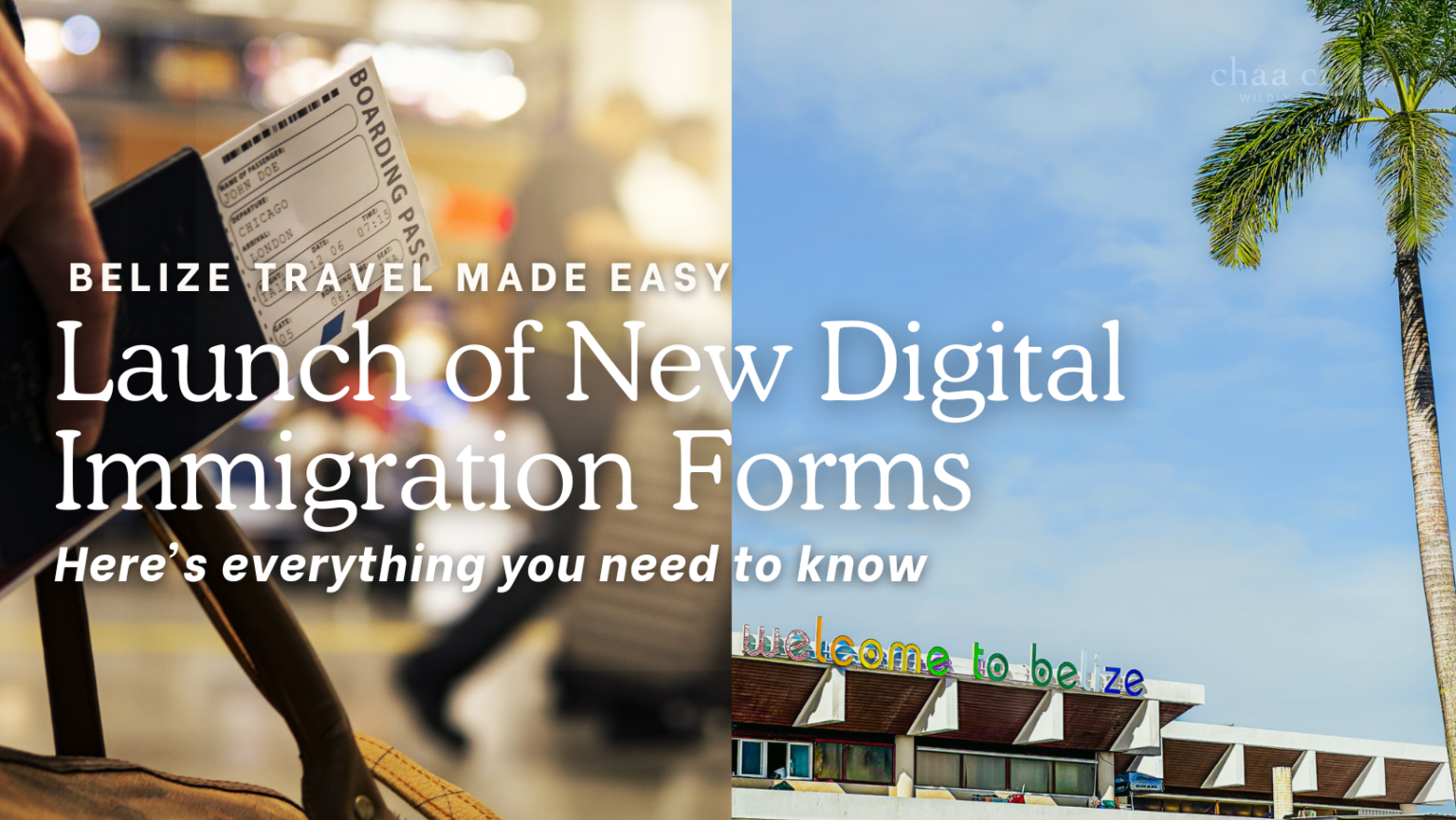 Belize Travel Made Easy - Launch of New Digital Immigration Forms
